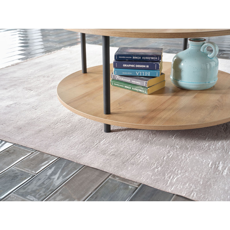 17 Stories Shept 3 Legs Coffee Table with Storage, Brown | Wayfair