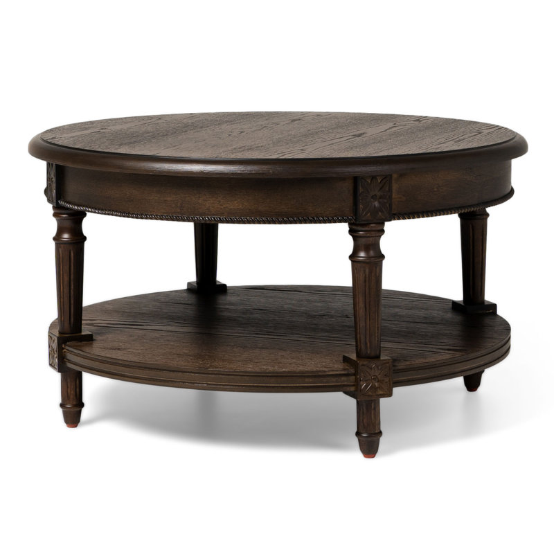 Maven Lane Pullman Round Wooden Coffee Table & Reviews | Wayfair