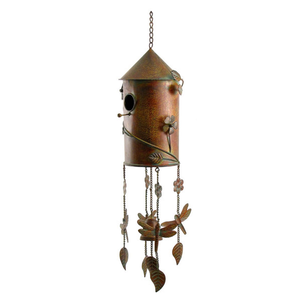 August Grove® Julio Weather Resistant Metal Abstract Wind Chime | Wayfair