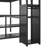 Brayden Studio Full Size Metal Loft Bed With Desk, Storage Staircase ...