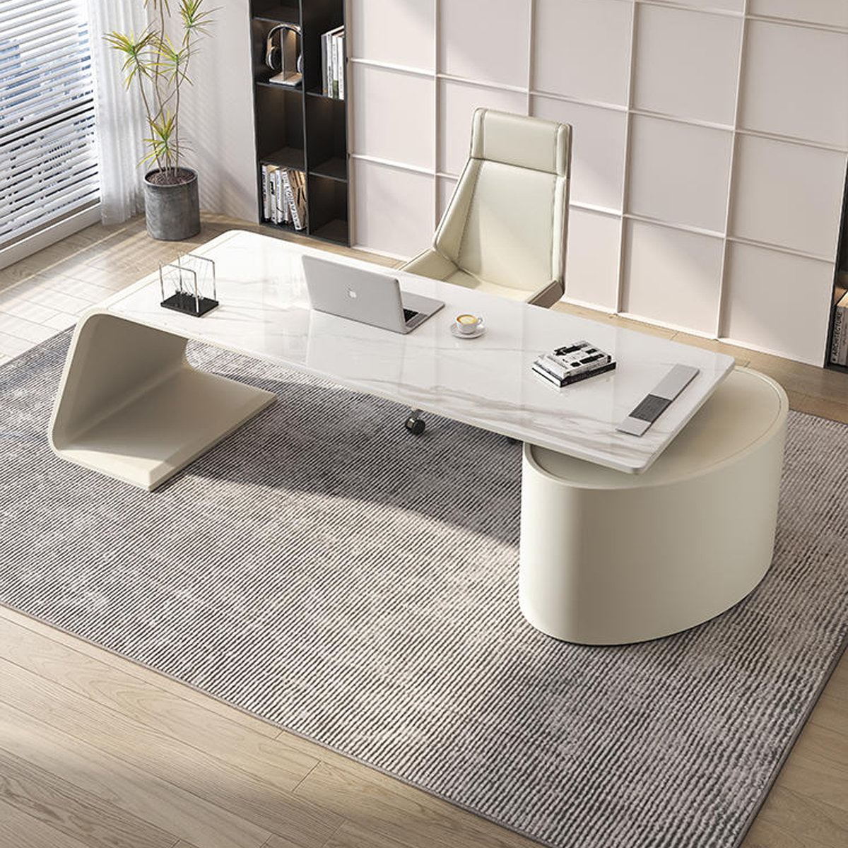 Wardrobe Trendsetter 2 Piece Rectangular Desk Office Sets - Wayfair Canada