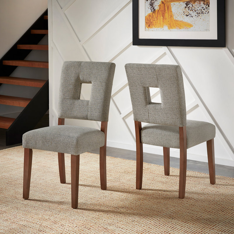 Lark Manor Alsion Fabric Keyhole Back Side Chair & Reviews | Wayfair