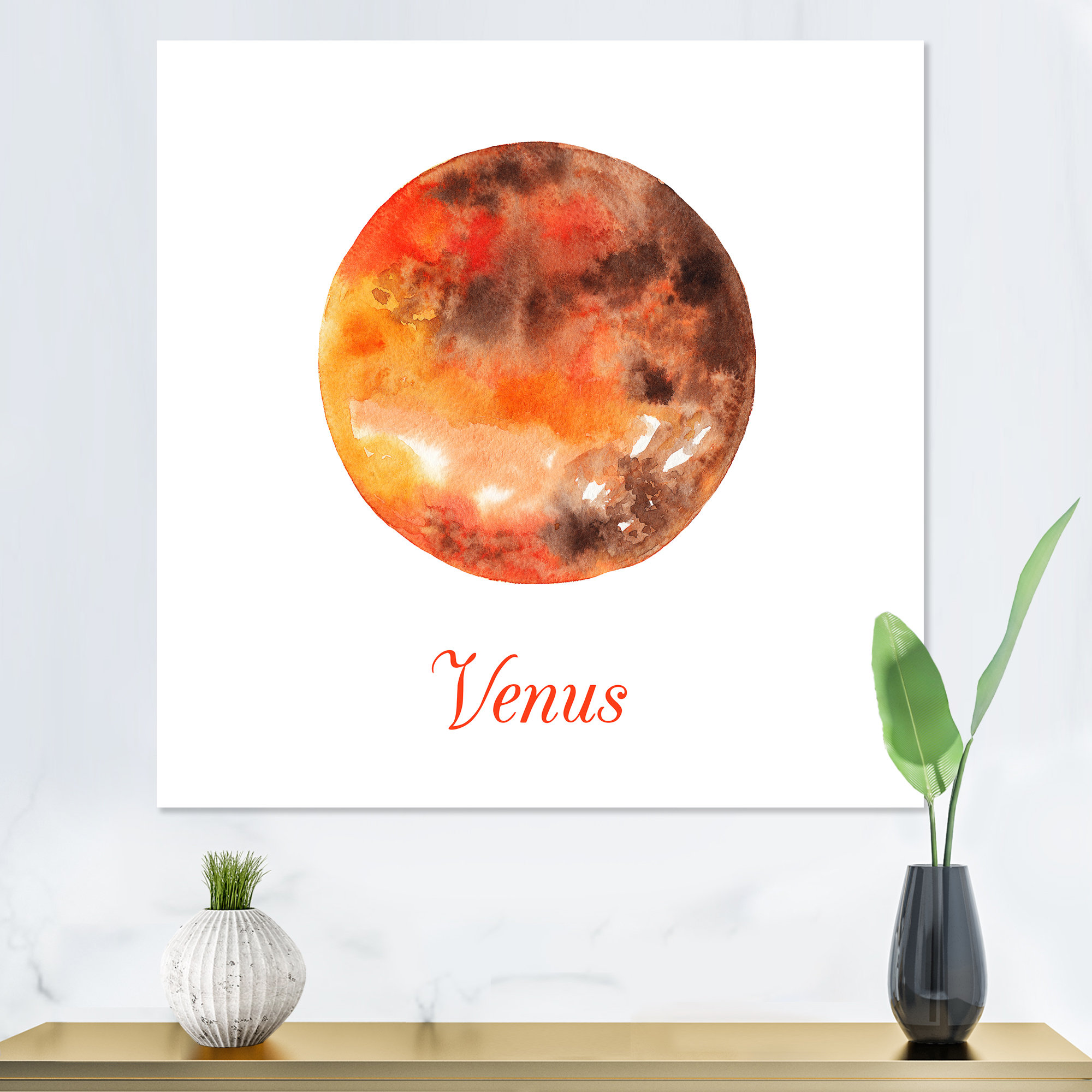 Ebern Designs " Astrology Planet Venus " Painting Print on Canvas | Wayfair