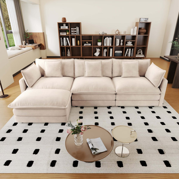 Latitude Run® Hibbell Free Combination Comfy Upholstery Modular ...