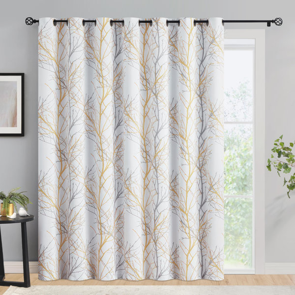 Red Barrel Studio® 100% Blackout Patio Sliding Glass Door Curtains 84 ...