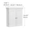 Three Posts™ Nantwich Removable Two-Door Bathroom Wall Cabinet with ...
