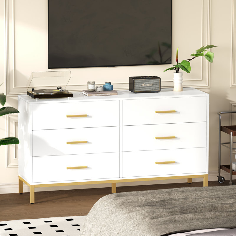 Ebern Designs Raybin 6 - Drawer Dresser, Chest of Dressers, Modern ...