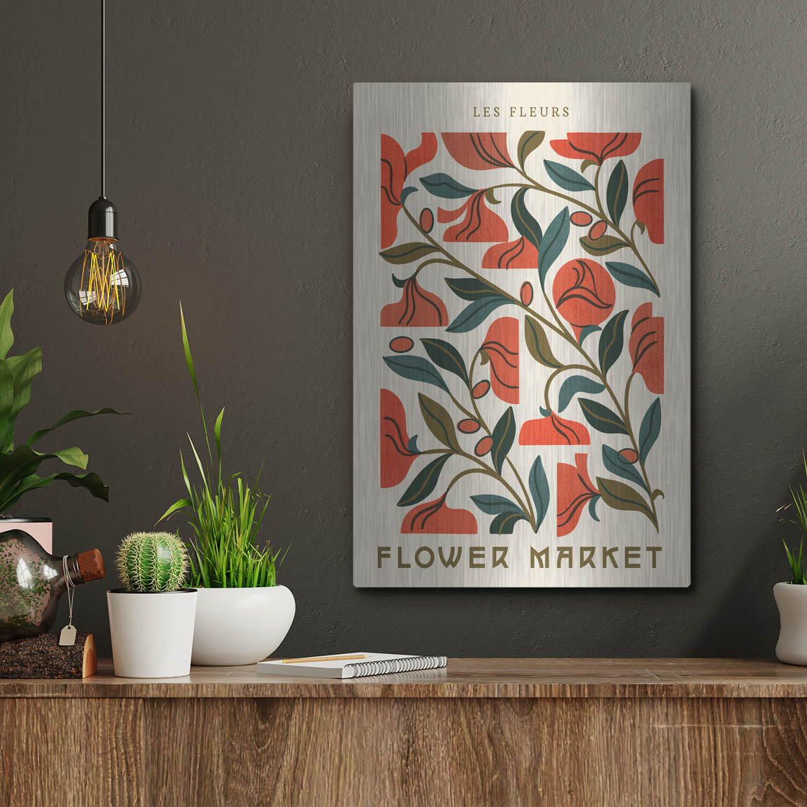 Winston Porter Nouveau Flower Market No 1' by Renea L. Thull Metal Wall ...