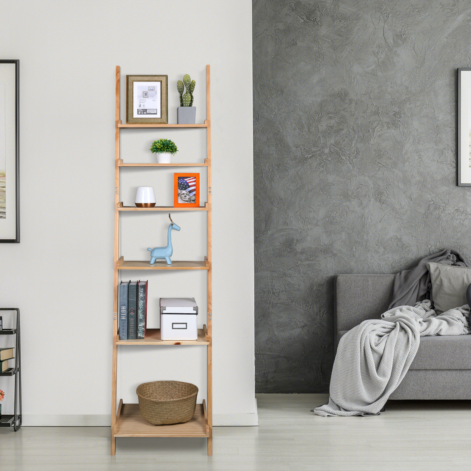 Millwood Pines 14.37'' W Solid Wood Shelving Unit | Wayfair