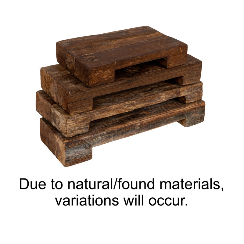 Birch Lane™ Pacific Found Wood Pedestal Tray | Wayfair