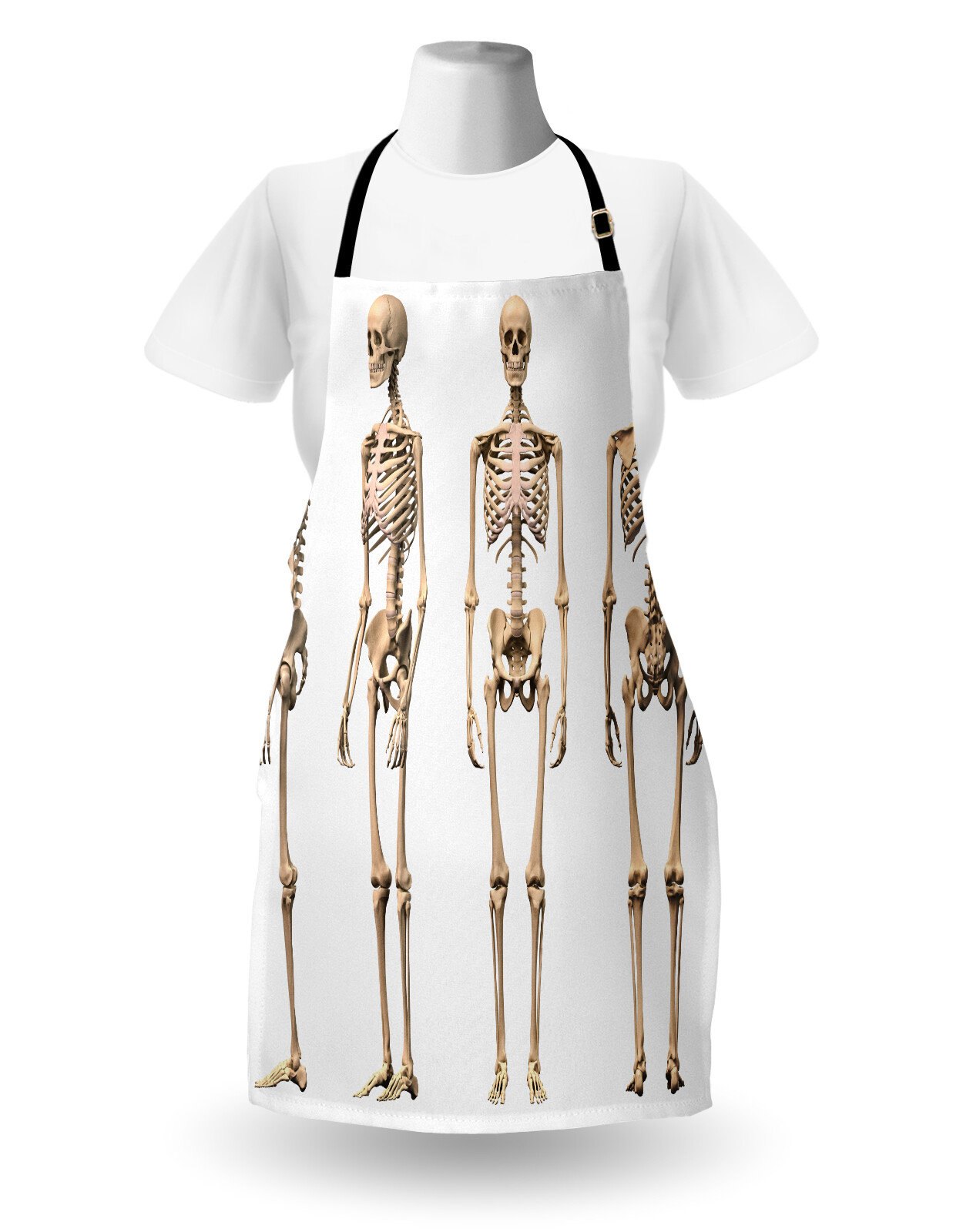 East Urban Home Anatomy Apron Unisex, Mankind Skeleton Bones Art, Adult ...