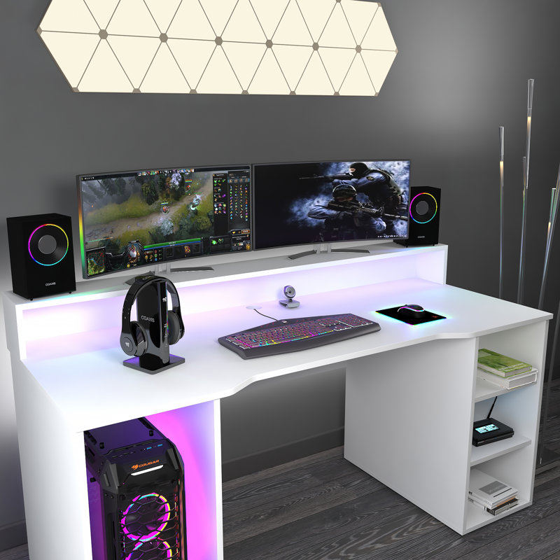 Latitude Run® Marshal Gaming Desk & Reviews | Wayfair