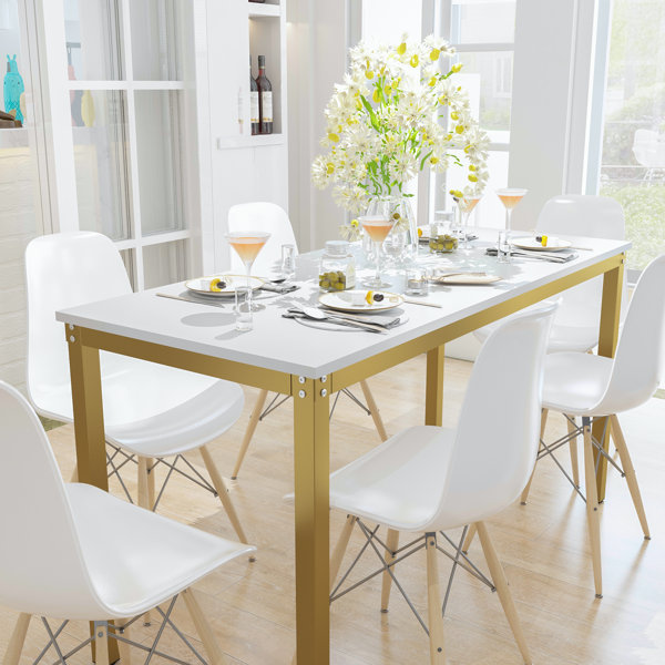 Zipcode Design™ Driggers Metal Base Dining Table & Reviews | Wayfair