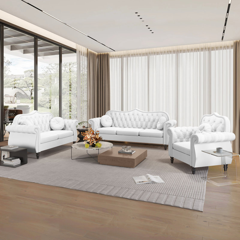 Alcott Hill Cayleigh 3 - Piece Living Room Set & Reviews - Wayfair Canada