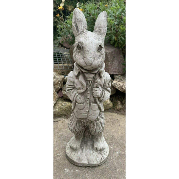 Happy Larry Rudnick Stone Garden Peter Rabbit Hand Cast Stone Hare ...