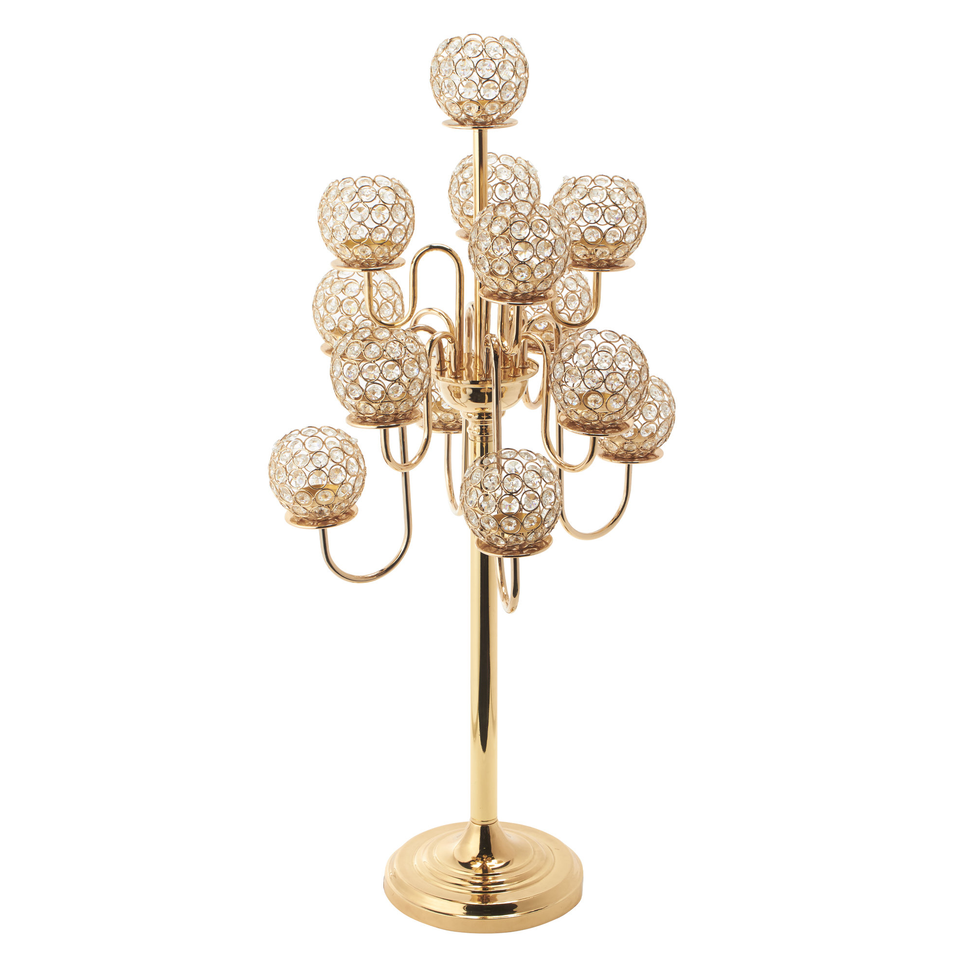 Bala Ceiling Fans 38" Crystal Candelabra Globe Seville in , Clear ...