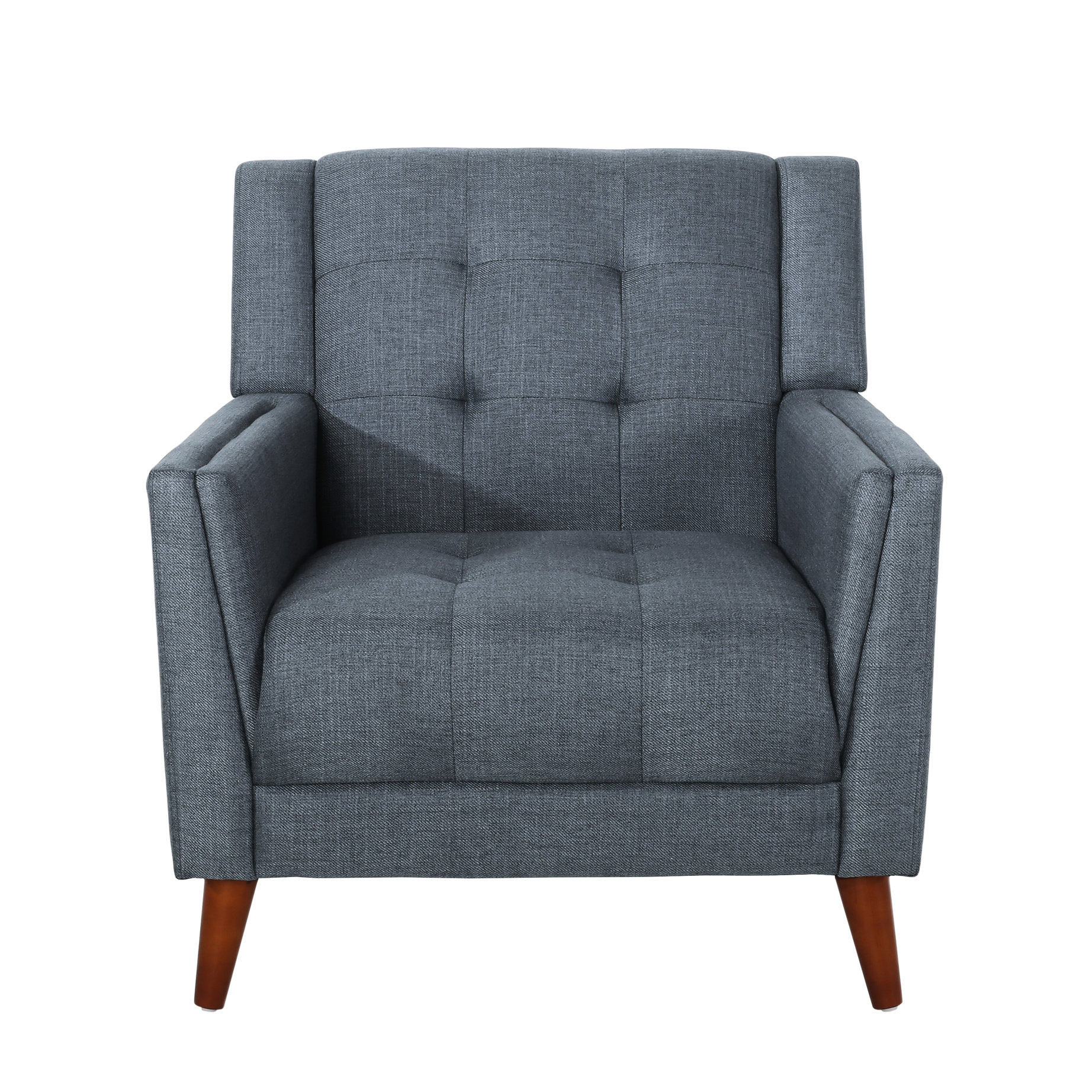 Corrigan Studio® Contemporary Armchair In Dark Grey, Foam Padding, 32.2 ...