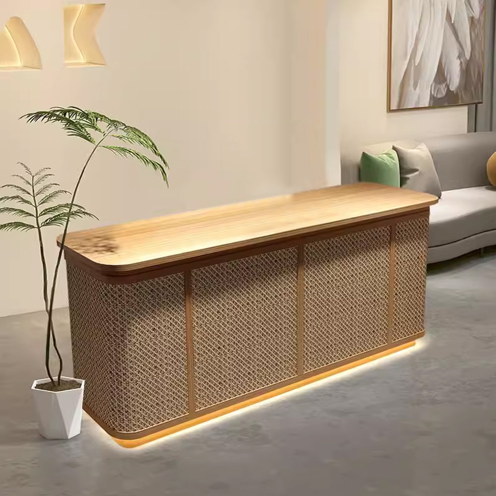 HOME BREW BLENDS LLC Vintage Writing Desk and Company Reception Counter ...