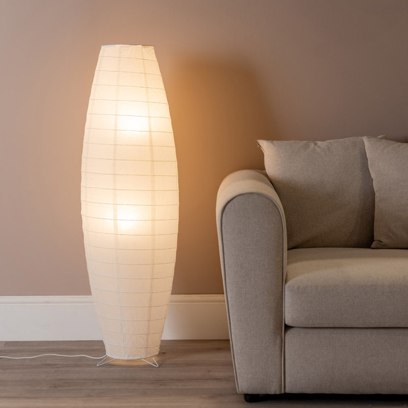 17 Stories Ronderick 110cm Matte Column Floor Lamp | Wayfair.co.uk