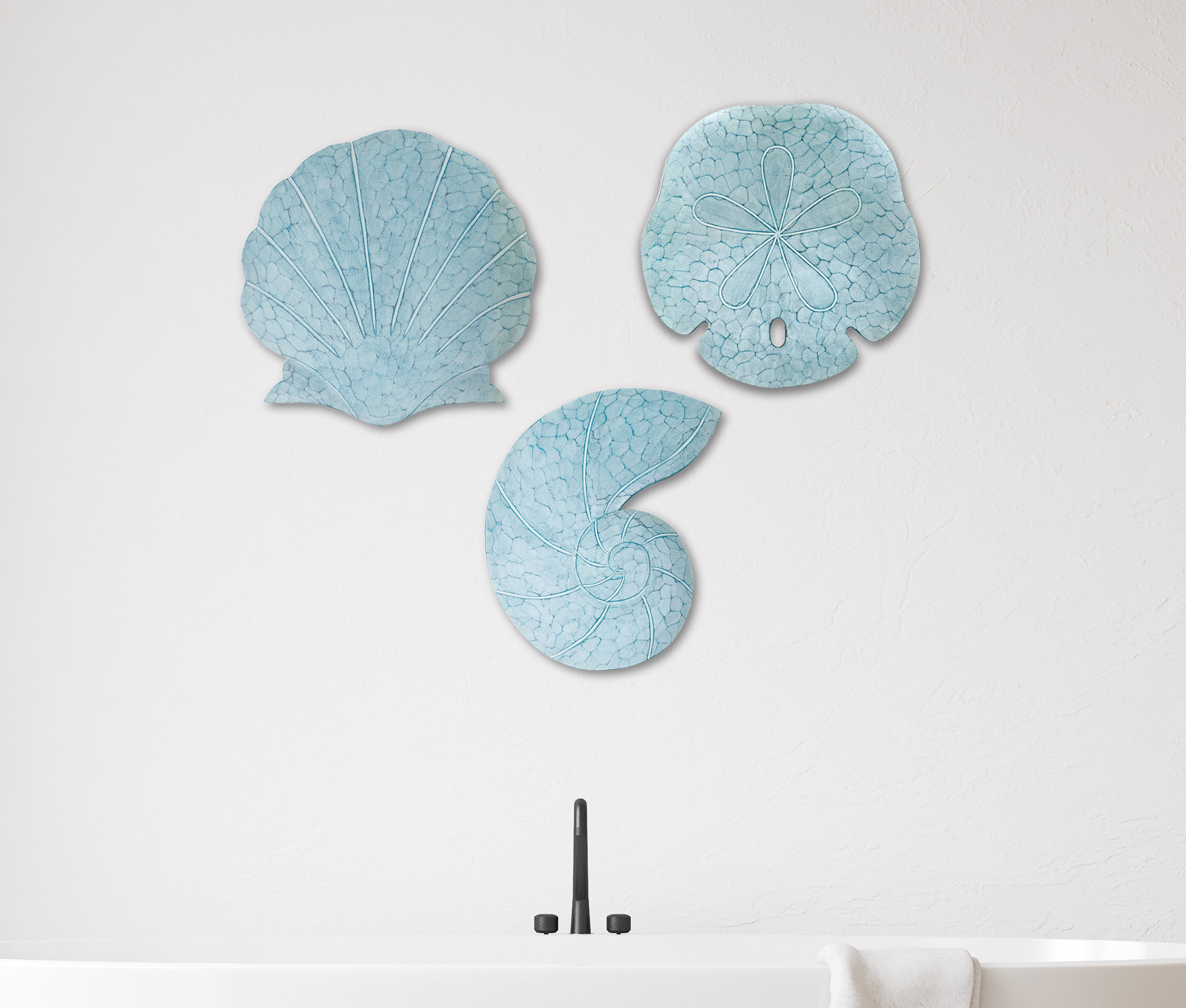 Rosecliff Heights 3 Piece Shells Wall Décor Set & Reviews | Wayfair