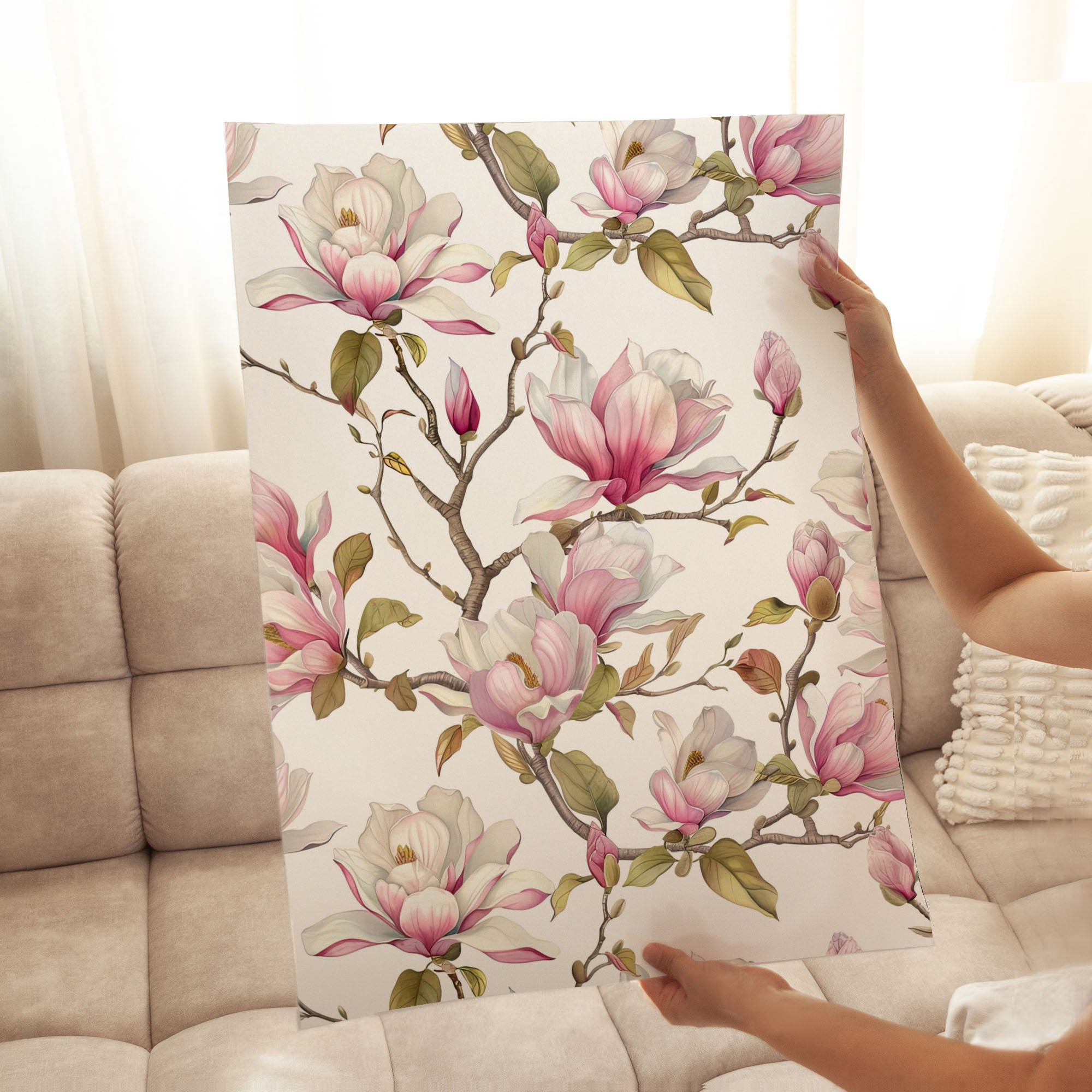 Winston Porter Floral Magnolia Flowers XI Cottage Unframed Art Print ...