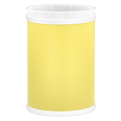 yellow bathroom bin
