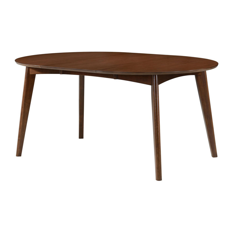 George Oliver Kaylien Extendable Oval Dining Table in Brown | Wayfair