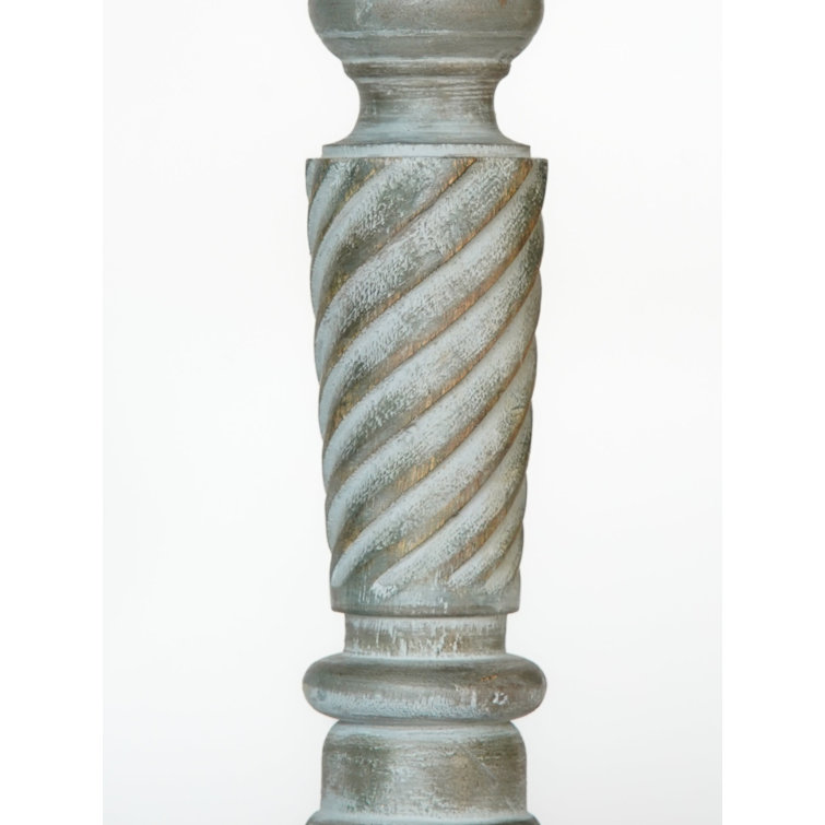 Ophelia & Co. 15'' H Wood Tabletop Pillar | Wayfair