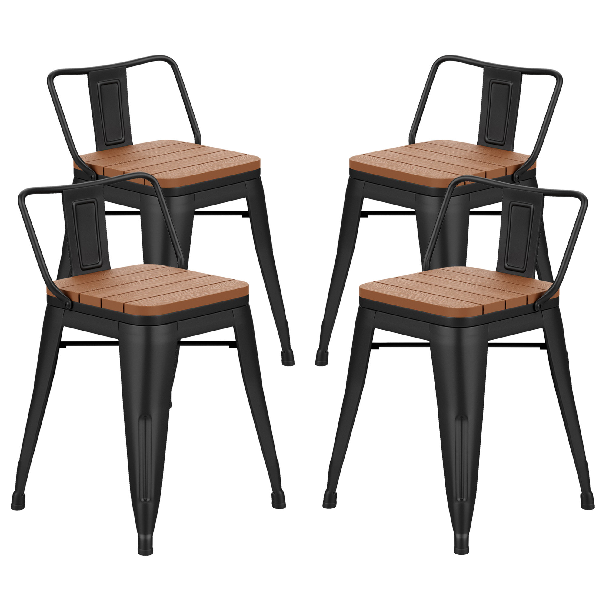 Trent Austin Design® 18" Metal Indoor-Outdoor Counter Stools | Wayfair