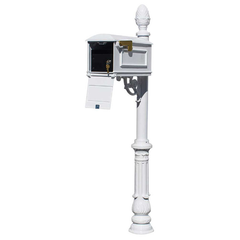 Qualarc Lewiston Locking Post Mounted Mailbox | Wayfair