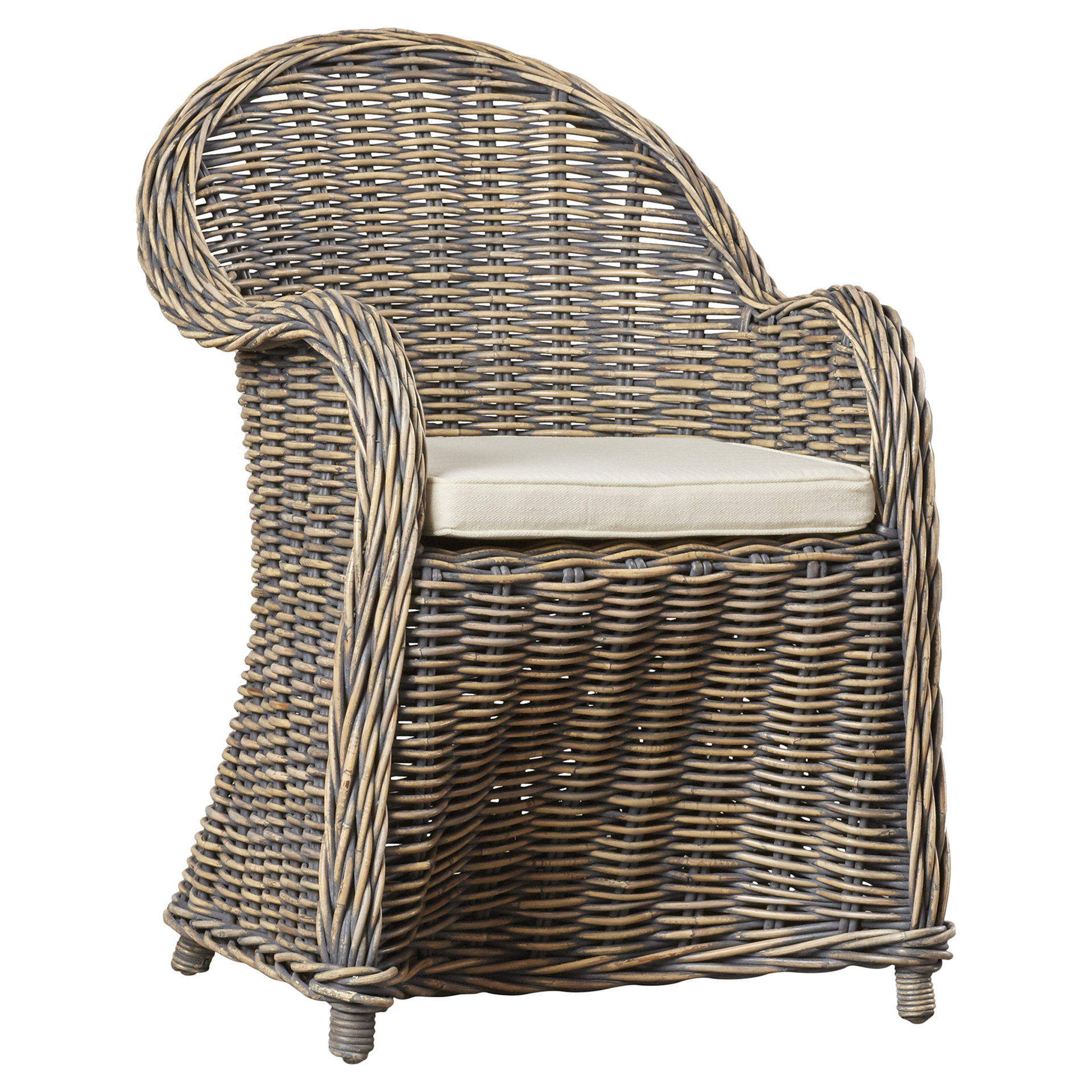 Dovecove Hahn 24" Wide Cotton Armchair & Reviews | Wayfair
