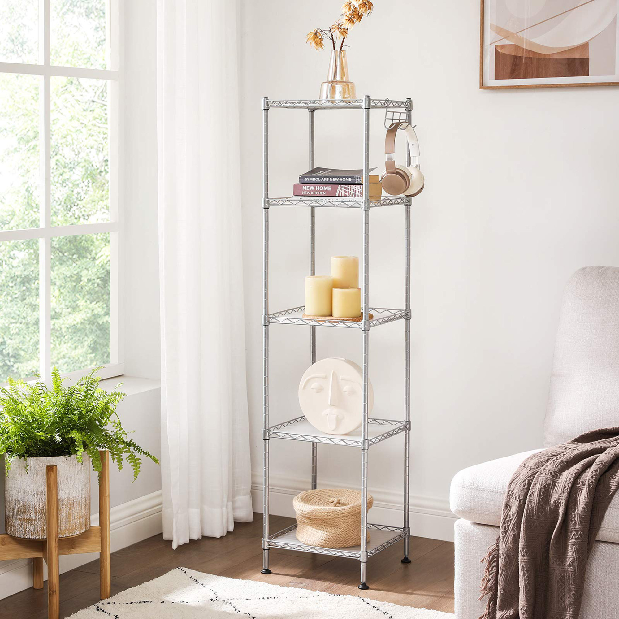 17 Stories 5-Tier Bathroom Storage Rack | Wayfair
