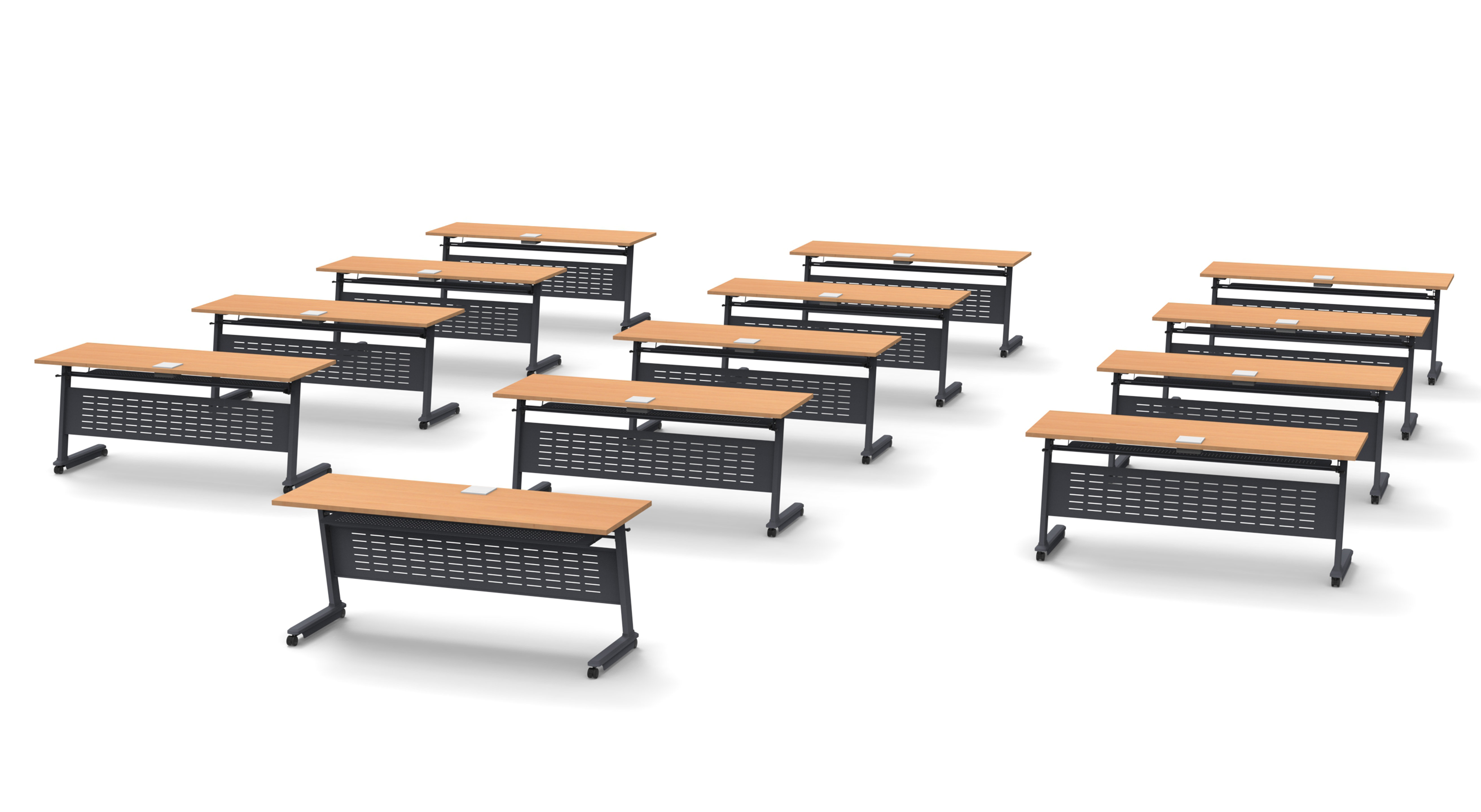 TeamWORK Tables 25 Person Training Meeting Seminar Tables Set | Wayfair