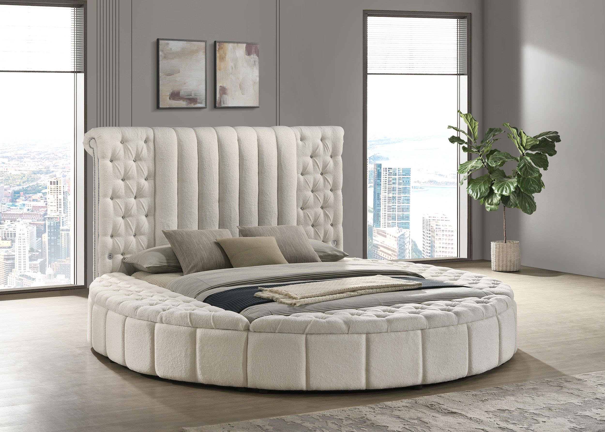 House of Hampton Markandu Upholstered Round Storage Bed - Wayfair Canada