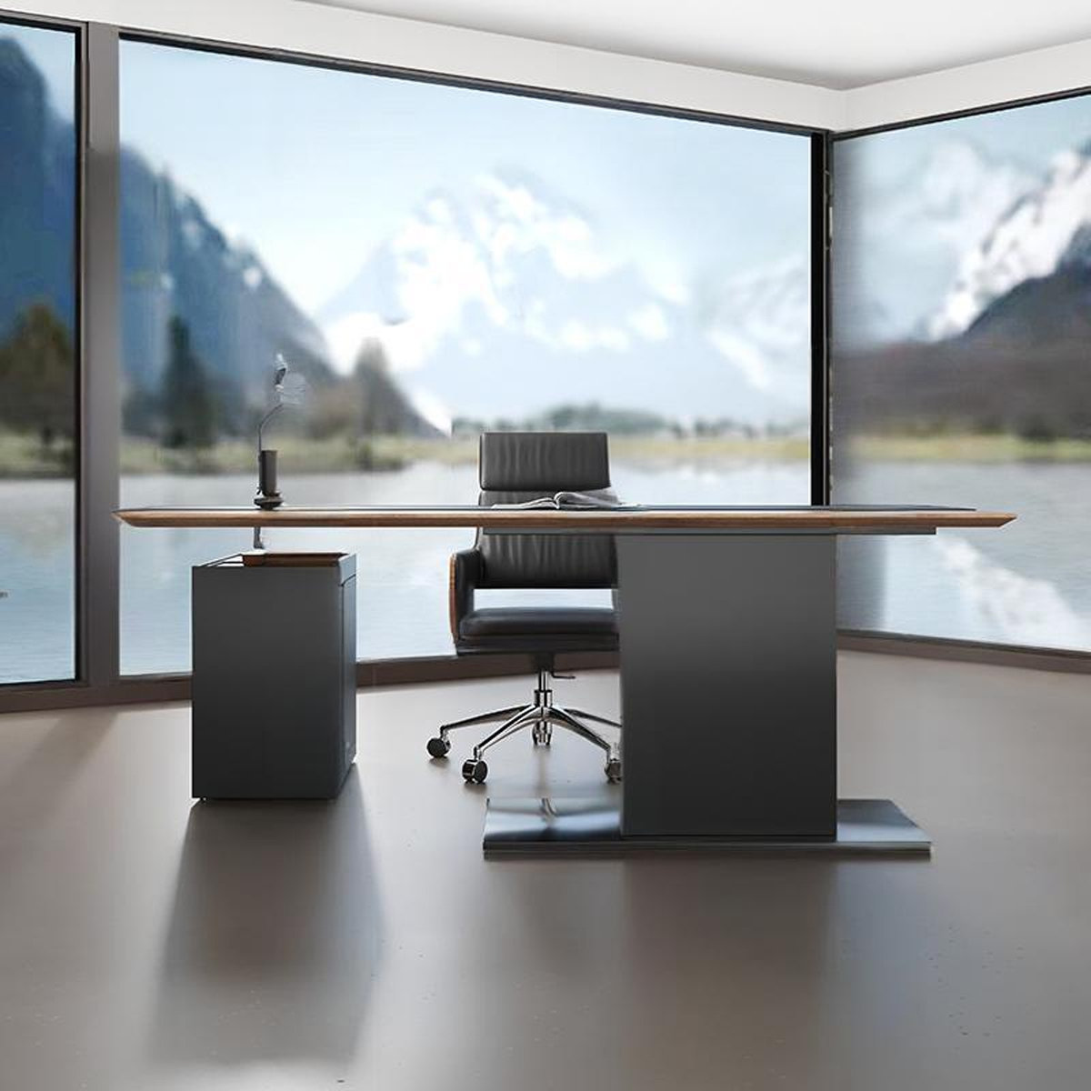 Isla Hopping Minimalist Black Rectangular Desk - Wayfair Canada