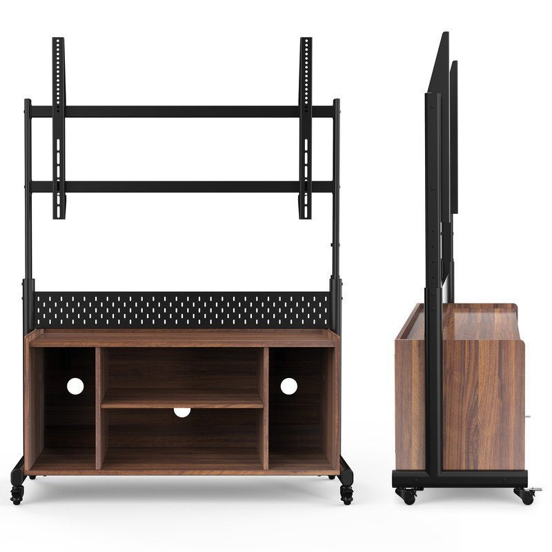 Wade Logan® Charrisse Sturdy Rolling TV Stand with Wheels for 50-85 ...