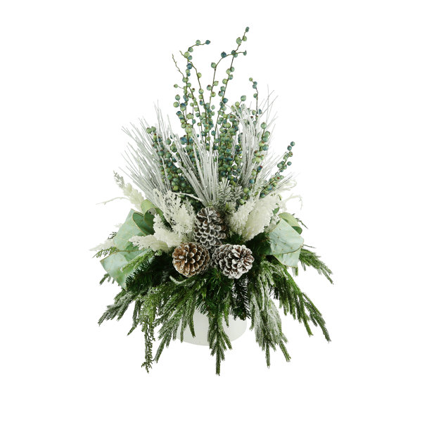 Creative Displays, Inc. Evergreen Arrangement in Pot | Perigold