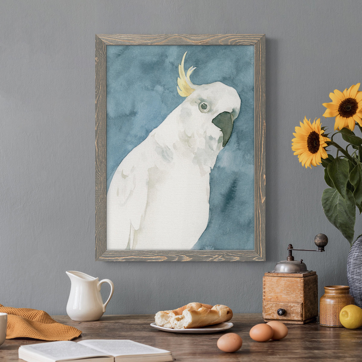 Bayou Breeze Cockatoo Portrait I Premium Framed Canvas - Ready To Hang ...