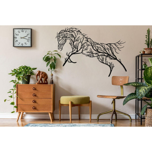 Union Rustic Handmade Rustic Animals Wall Decor on Metal | Wayfair