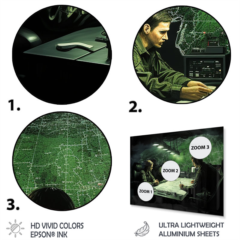 Design Art Military Mission Command I - Army Metal Wall Decor Set | Wayfair