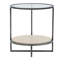 Bernhardt Harlow Glass Top Cross Legs End Table with Storage & Reviews ...