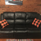 Wade Logan® Mccubbin 83'' Vegan Leather Reclining Sofa & Reviews | Wayfair