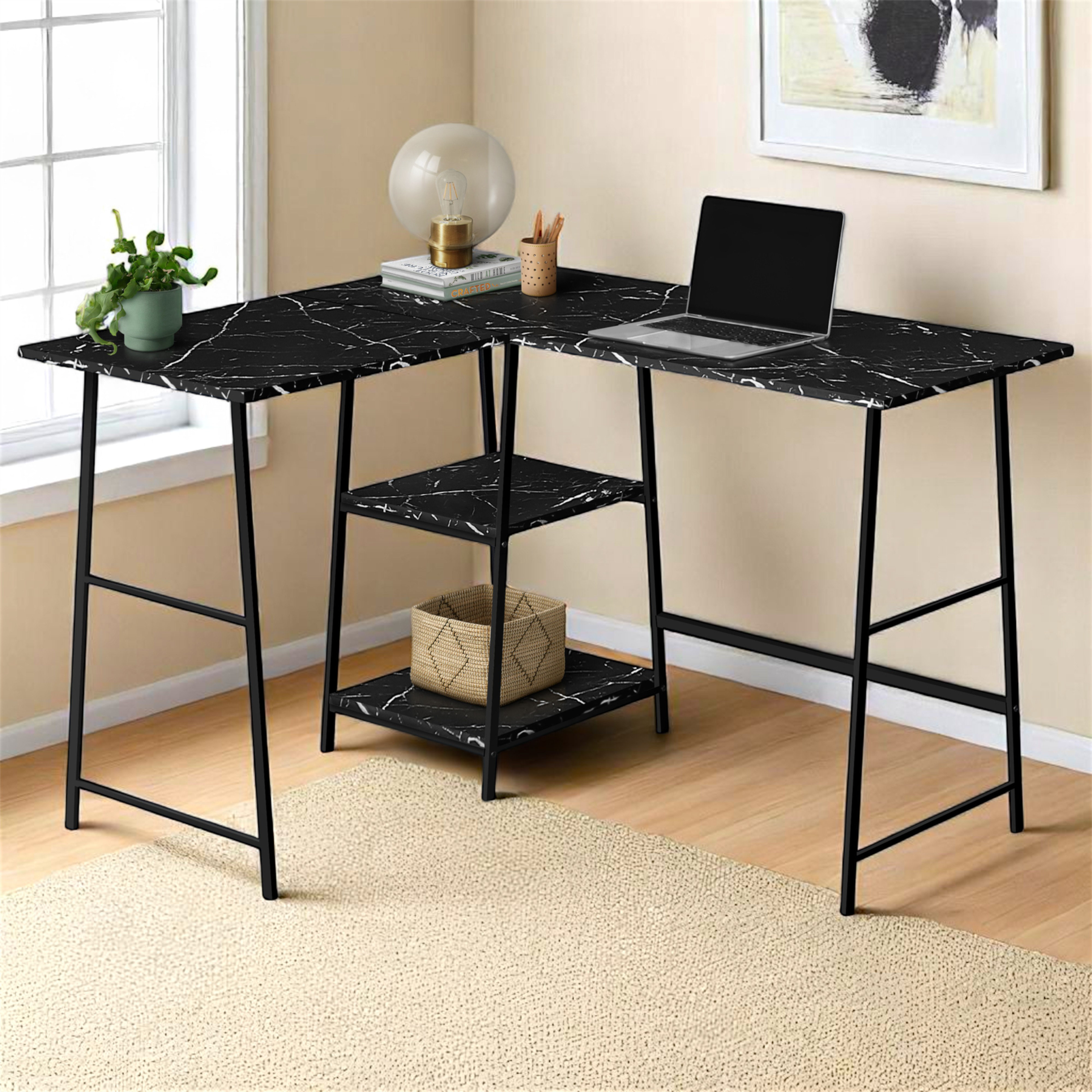 17 Stories Arielle Corner L Shape Modern Computer Desk - Wayfair Canada
