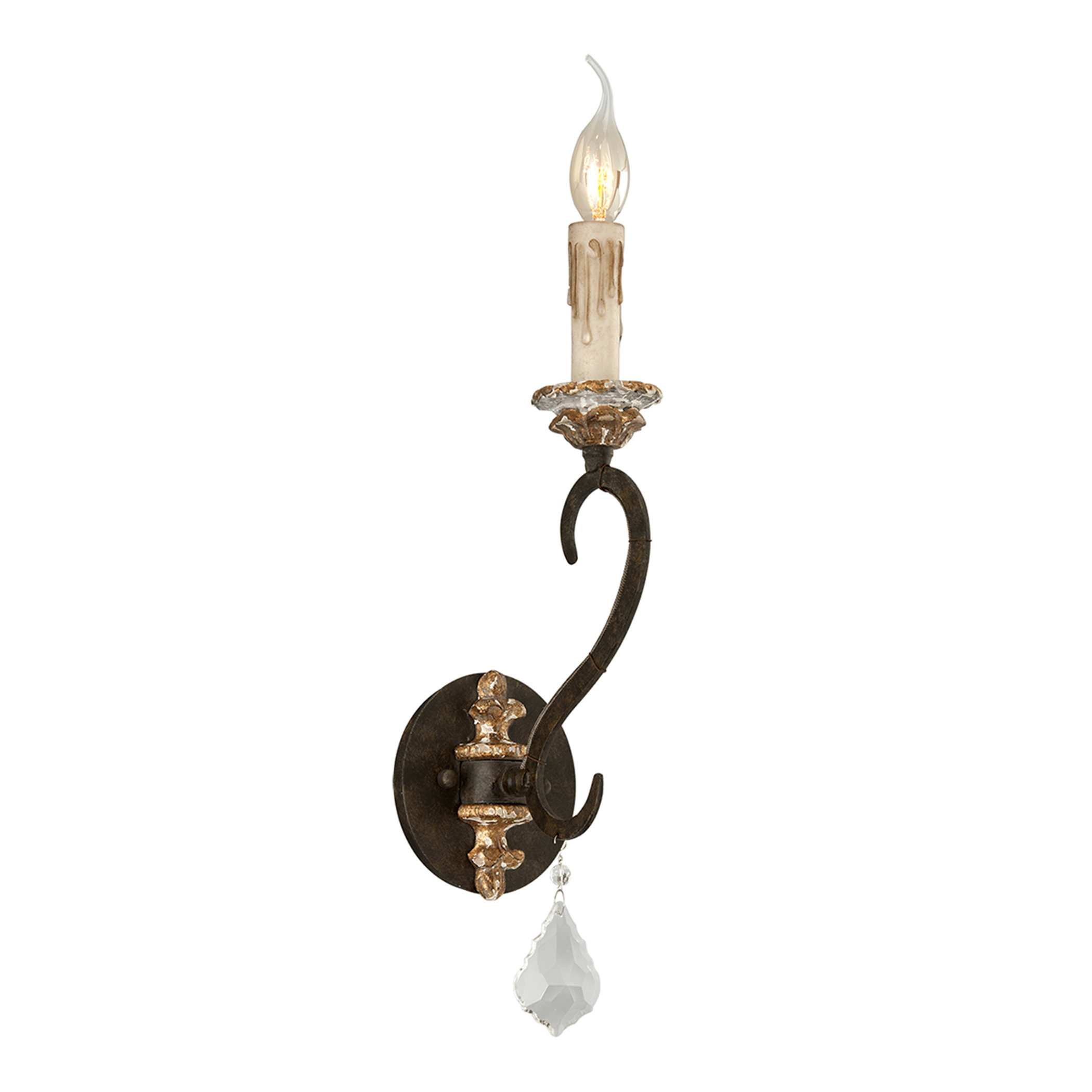 Troy Lighting Bordeaux 1-Light Candle Wall Light - Wayfair Canada