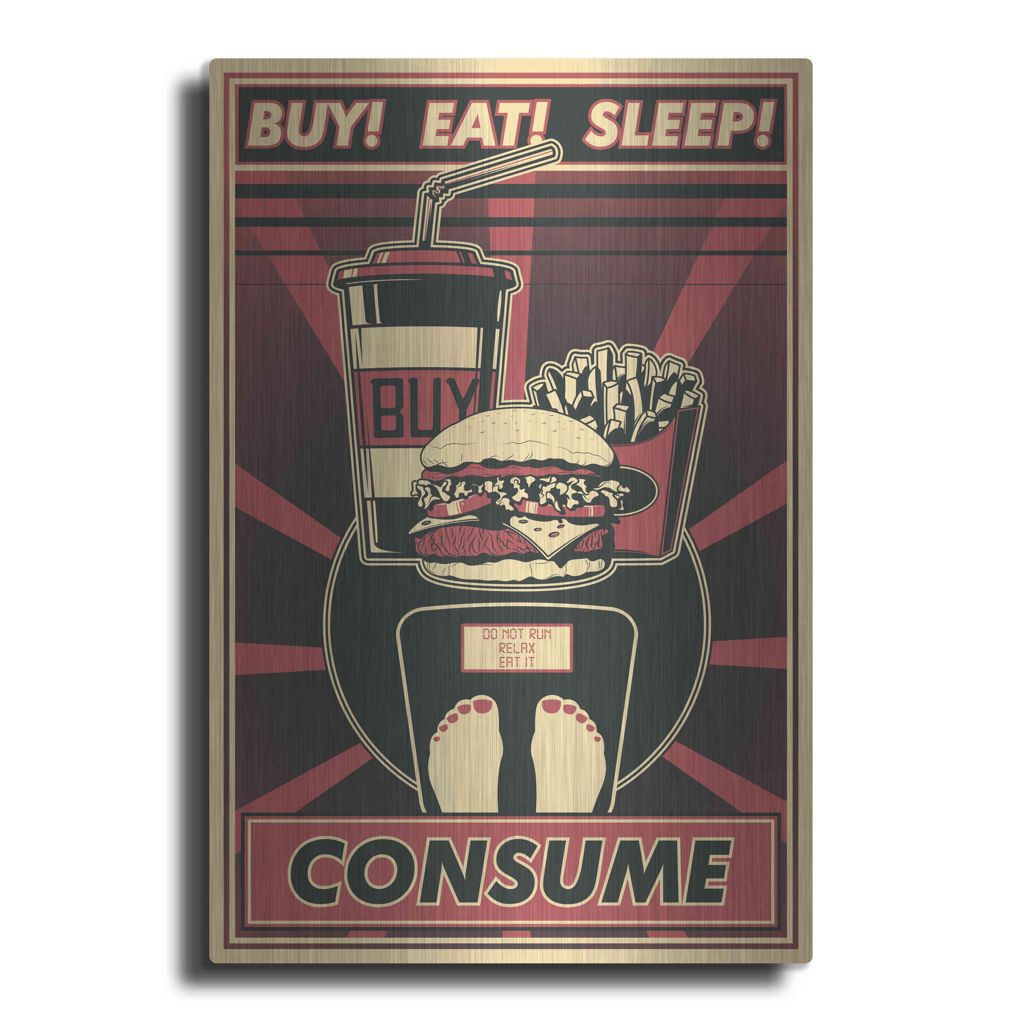 Red Barrel Studio® 'Consume' Metal Wall Art | Wayfair