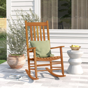 Outdoor Wood Patio Rocking Chairs & Gliders You'll Love | Wayfair