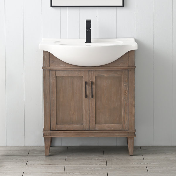 Lark Manor Arlowene 30'' Single Bathroom Vanity with Ceramic Top ...