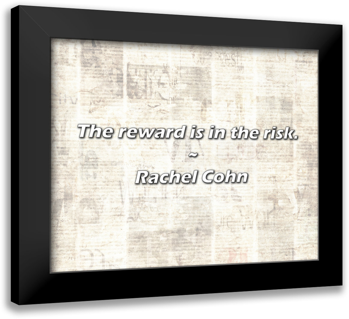 ATX Art Group LLC Rachel Cohn Quote: The reward is in the risk ...