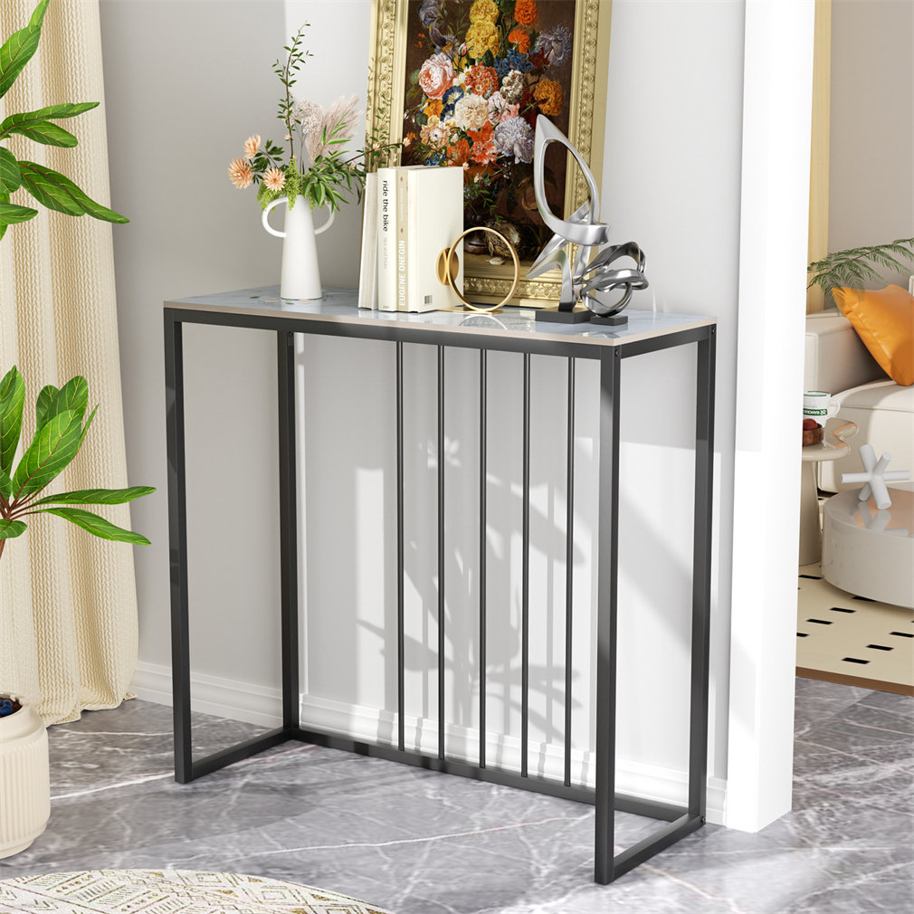 Wrought Studio™ High-End Marble Console Table Modern Sofa Side Table ...