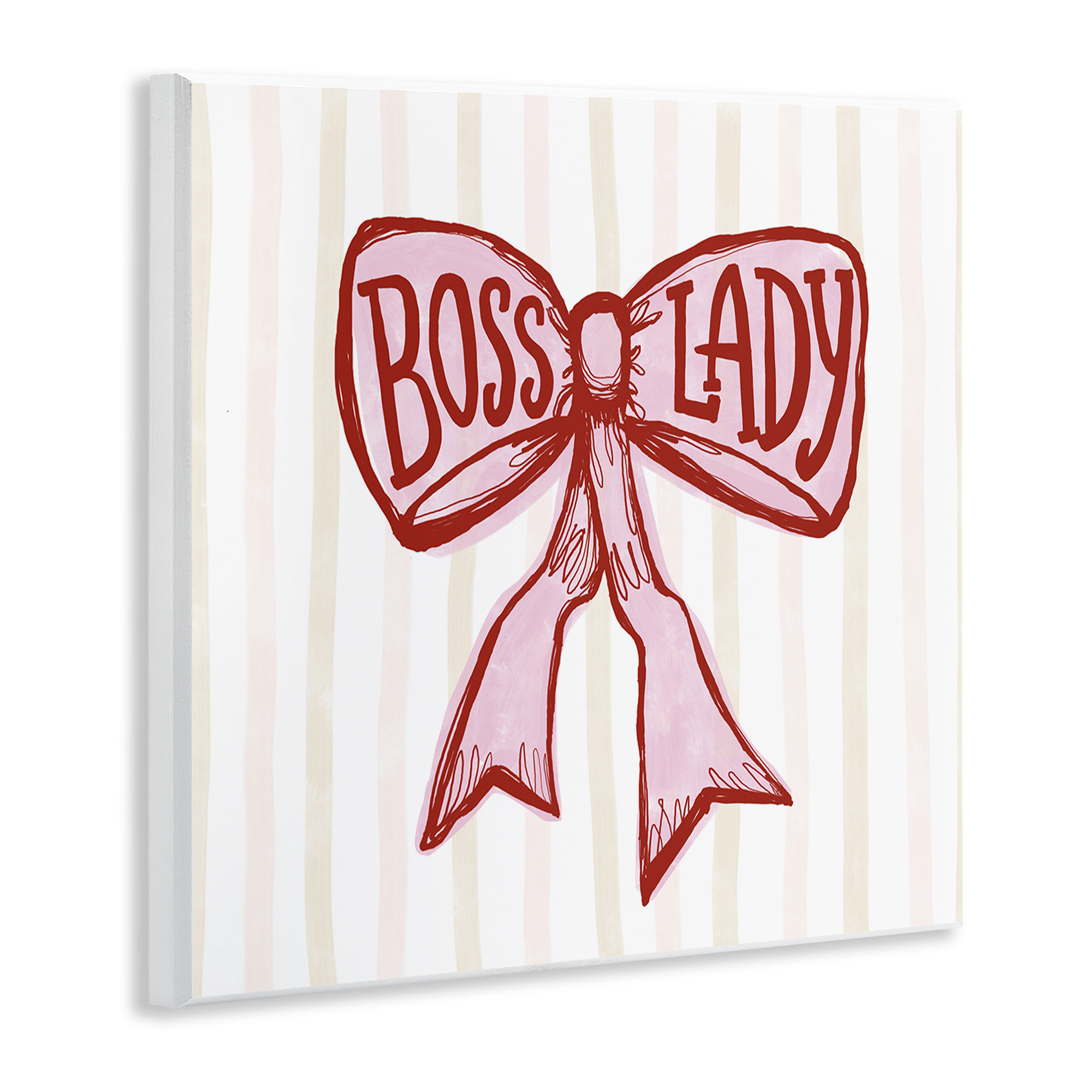 Ophelia & Co. Boss Lady Pink Bow Wall Plaque, design by Connie Summers ...